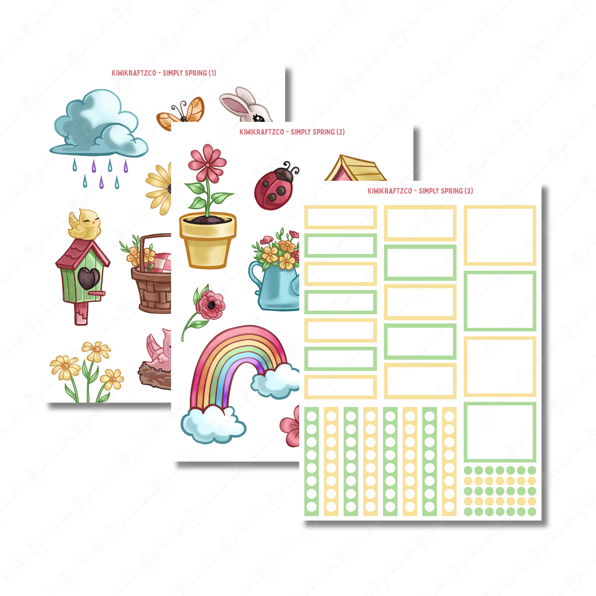 Simply Spring DIGITAL Bundle – KiwiKraftzCo