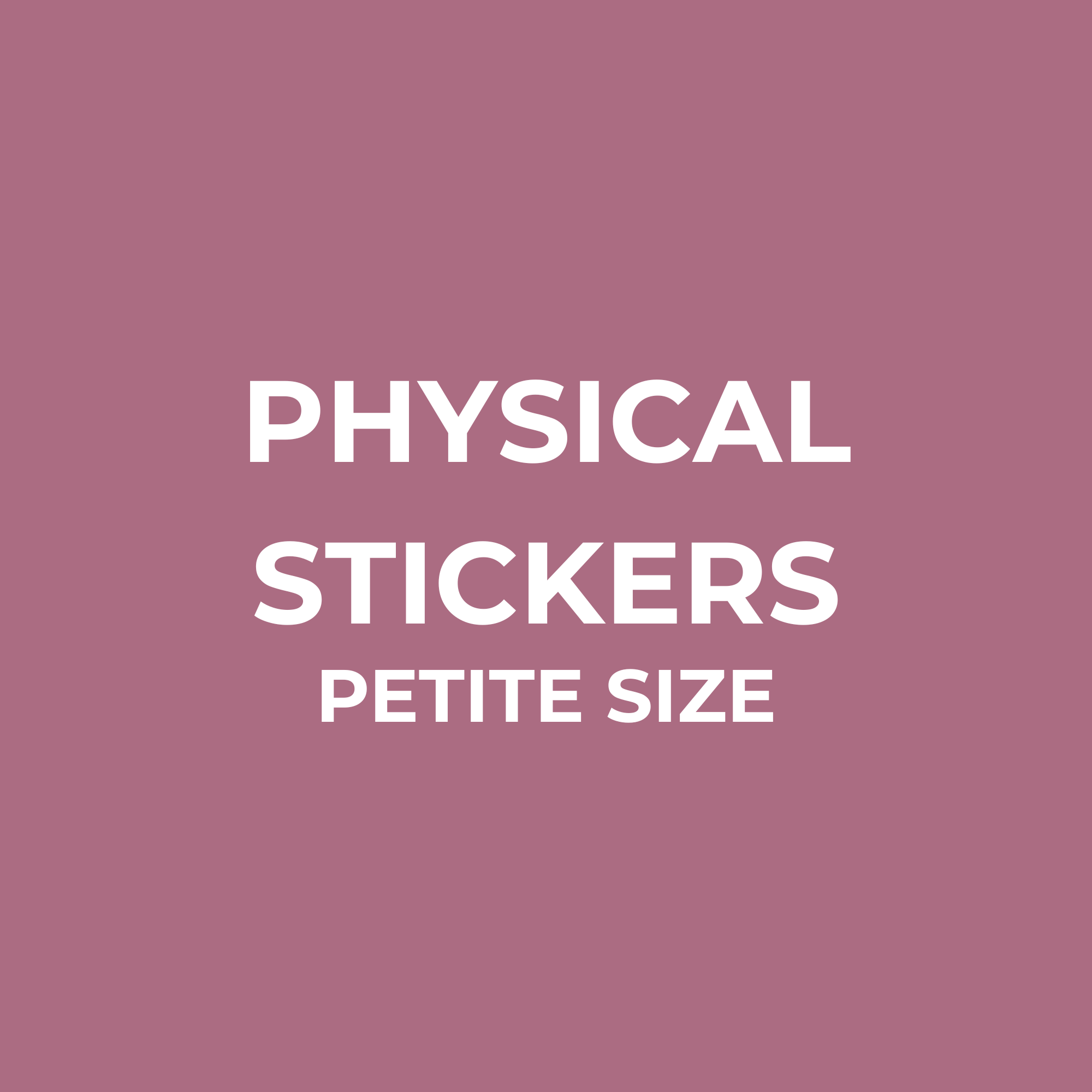 Physical Stickers - Petite Size – KiwiKraftzCo