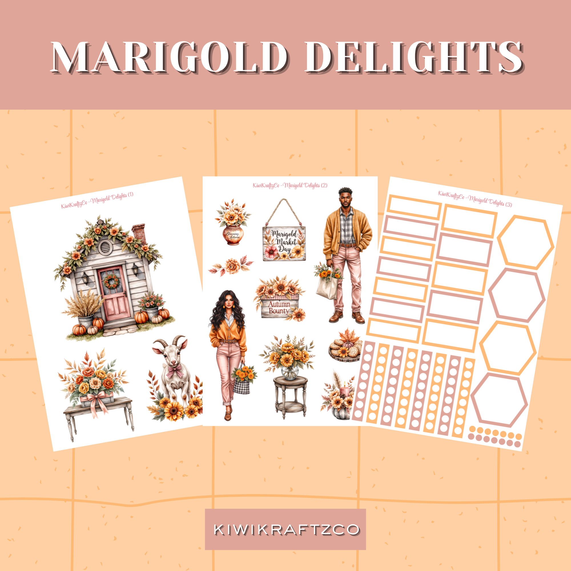 Marigold Delights DIGITAL Bundle – KiwiKraftzCo